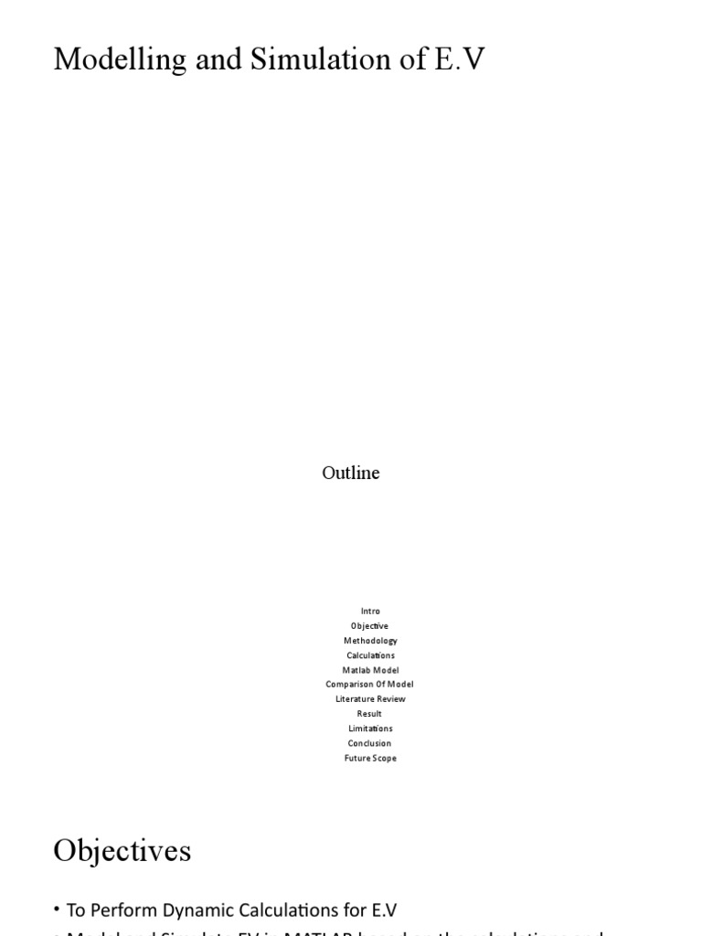 Modelling and Simulation of EV | PDF | Technology & Engineering