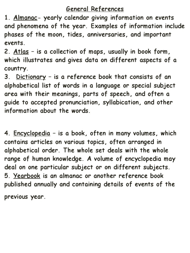 General References | PDF | Encyclopedias | Books