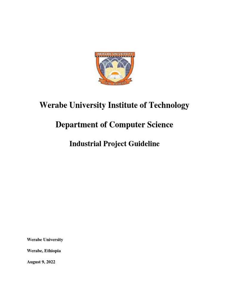 Werabe University Project Guidelines | PDF | Software | Internet & Web