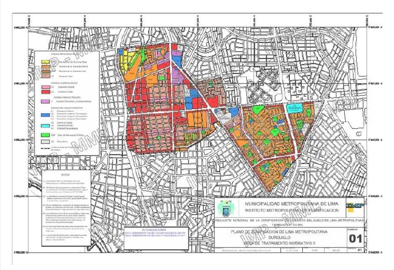 PDF Plano Del Distrito Surquillo Lima - Compress | PDF