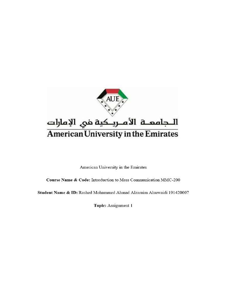 MMC Assignment 1 - Rashed | PDF