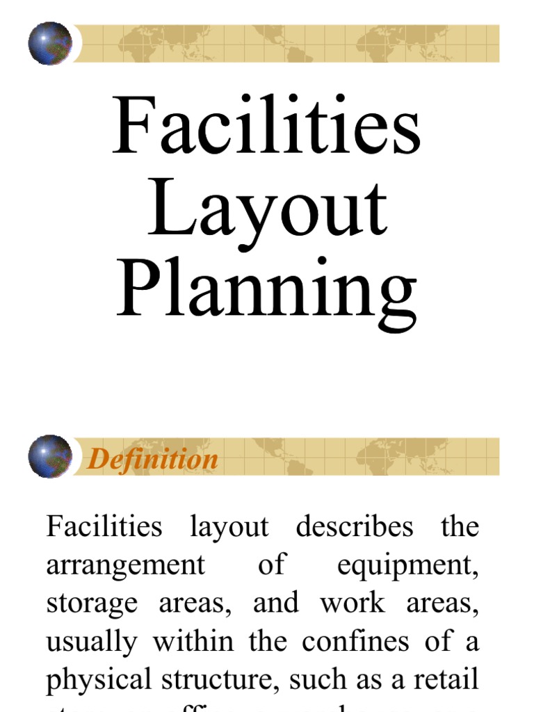 05 1 Facilities Layout Planning | PDF | Heuristic | Areas Of Computer ...
