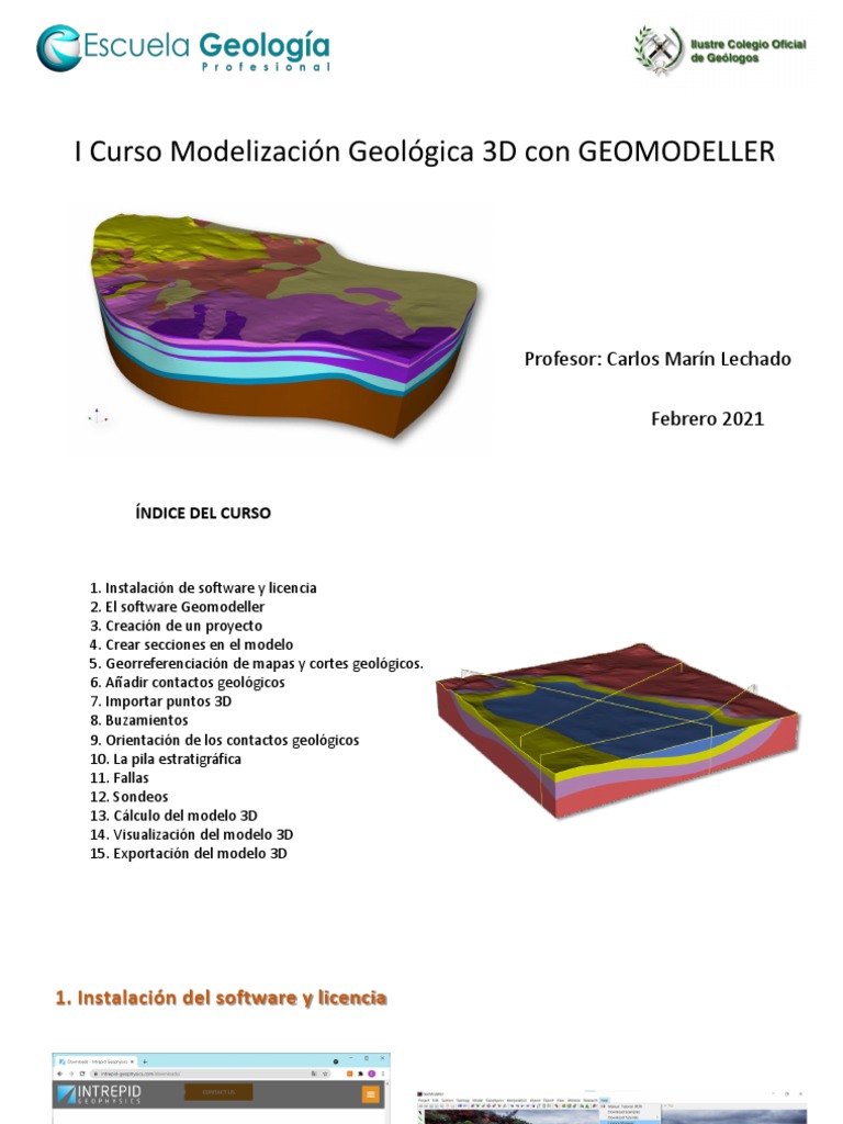 Curso de Modelización Geológica 3D | PDF | Falla (geología) | Sistema ...