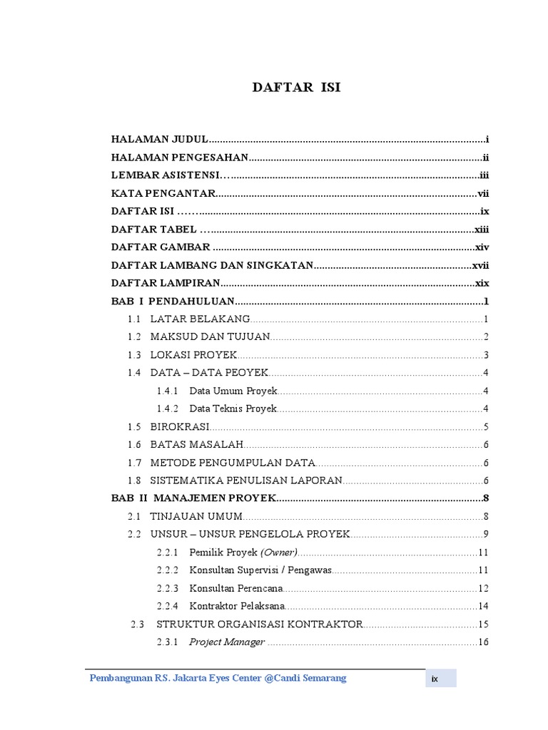 Daftar Isi | PDF