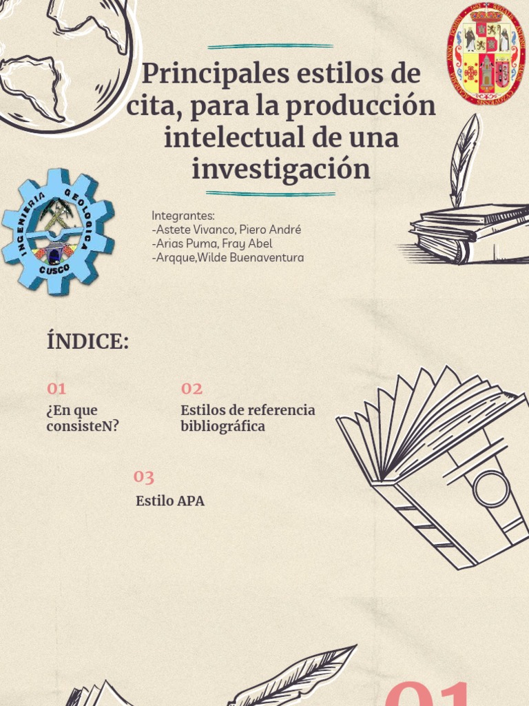 Principales Estilos de Cita, para La Producción Intelectual de Una ...