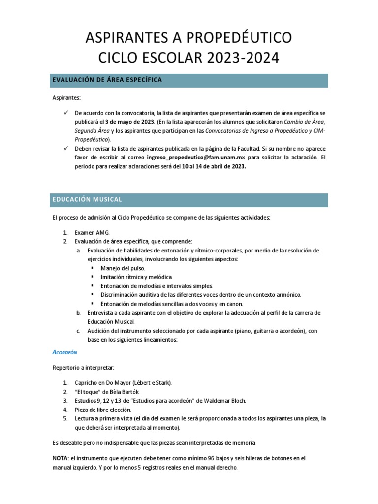 Edumus 2023 (Fam Unam) | PDF | Música clásica | Elementos de la música