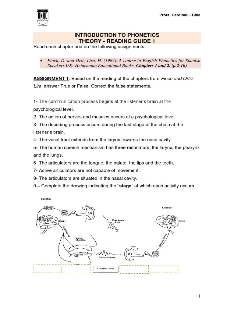 Facundo Garay - Theory - Reading Guide 1 2014 | PDF