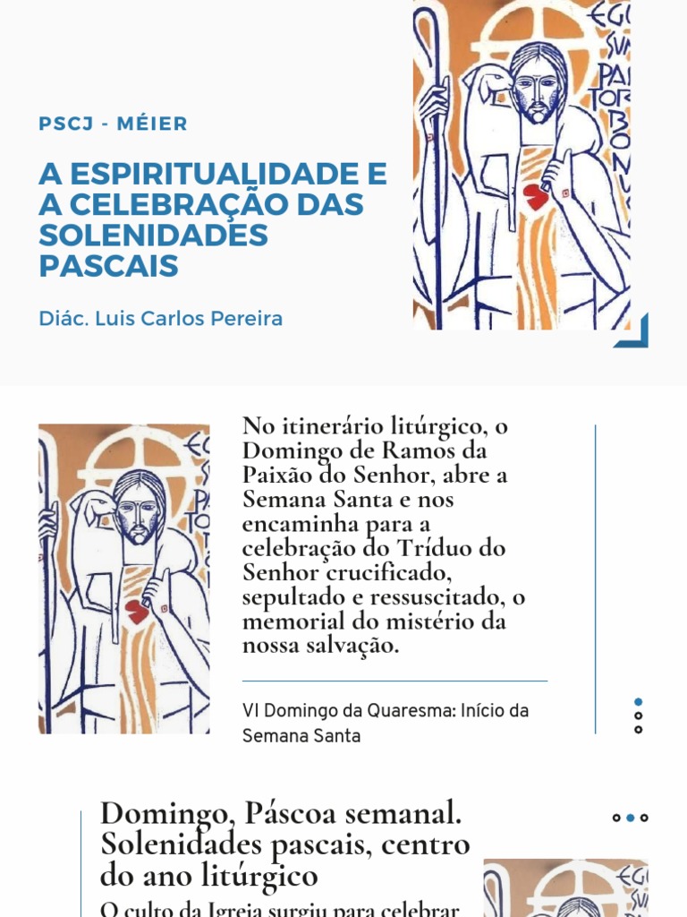 O MISTÉRIO PASCAL DE CRISTO ABORDAGEM TEOLÓGICO-LITÚRGICA | PDF ...