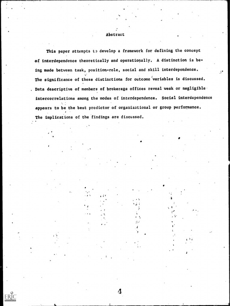 Differentiation, Interdependence and Performance in Formal ...