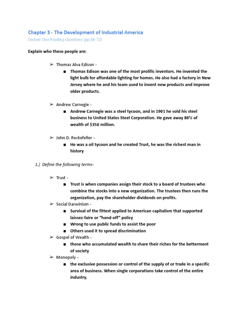 1 Chapter 3 Section 1 Reading TermsQuestions - 419132 | PDF | American ... 1 Chapter 3 Section 1 Reading TermsQuestions - 419132 | PDF | American ...