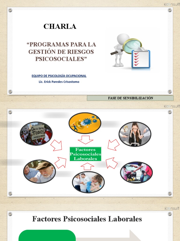 Charla Sensibilización EFRP Encargados | PDF | Evaluación | Planificación