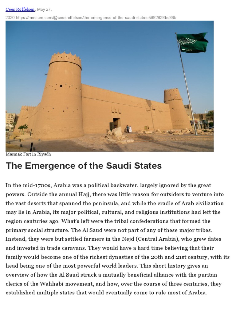 The Emergence of The Saudi States, Cees Roffelsen. | PDF | House Of ...