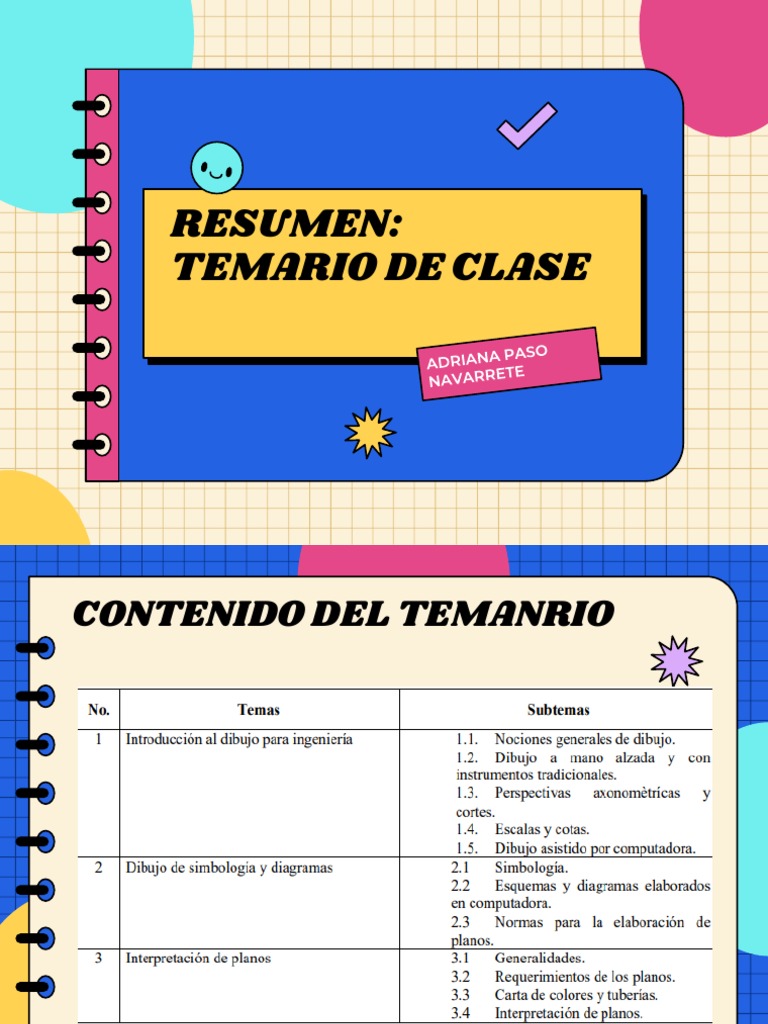 Temario 1.1 | PDF | Dibujo técnico | Dibujo