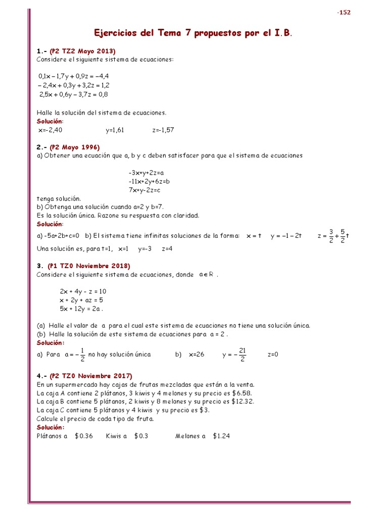 Ejercicios Tema 6 | PDF | Ecuaciones | Matemáticas