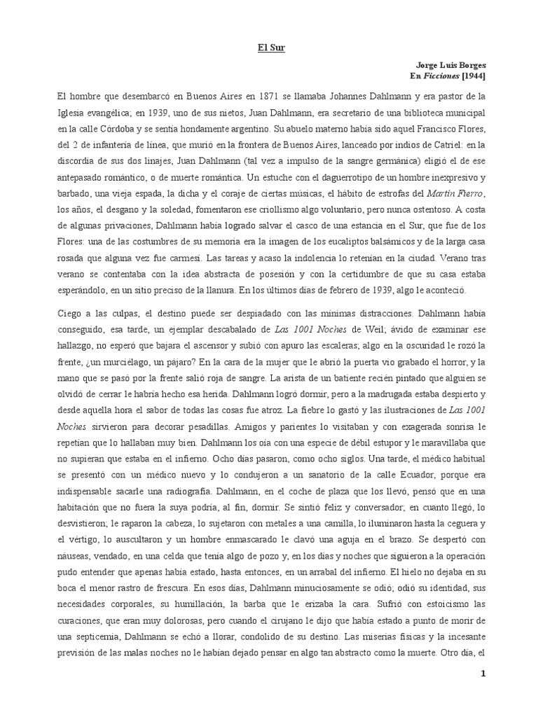 2203-Borges-El Sur | PDF