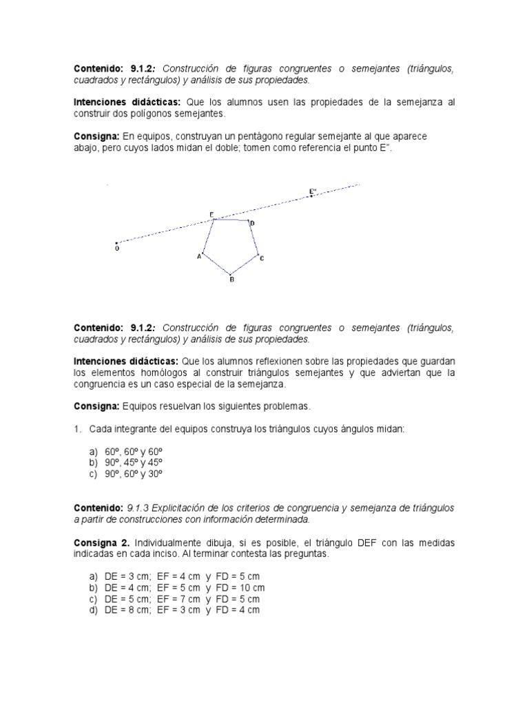 Actividades de Figuras Geométricas 3° | PDF | Triángulo | Geometría