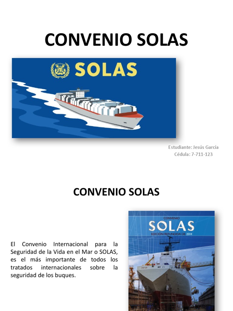 Convenio Solas | PDF