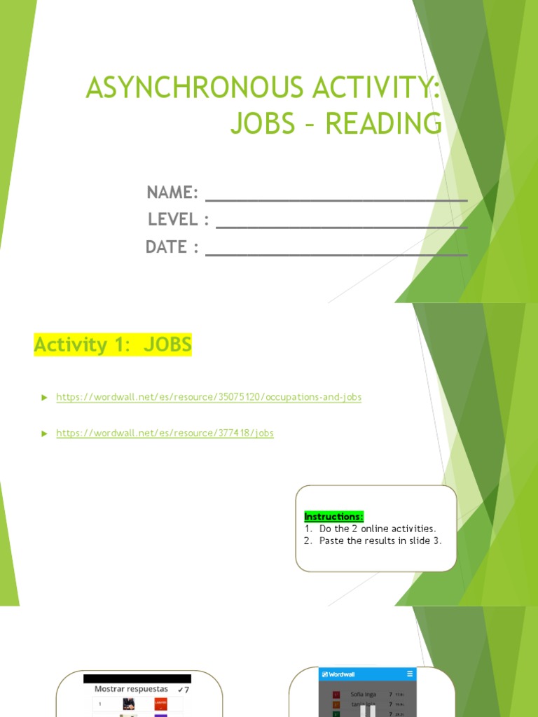 Asynchronous Activity - PPTX December 13 2022 | PDF