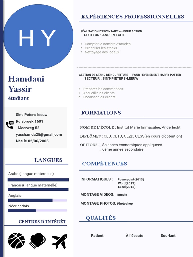 Copie CV Yassir Modifié | PDF