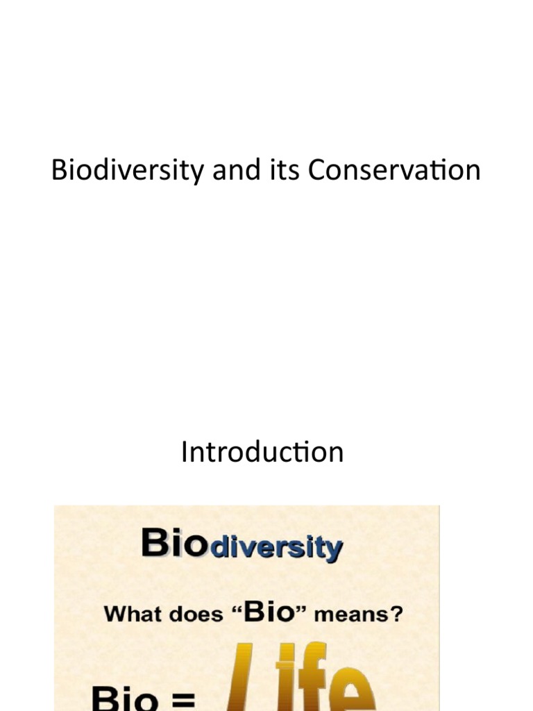 Biodiversity and Its Conservation | PDF | Technology & Engineering