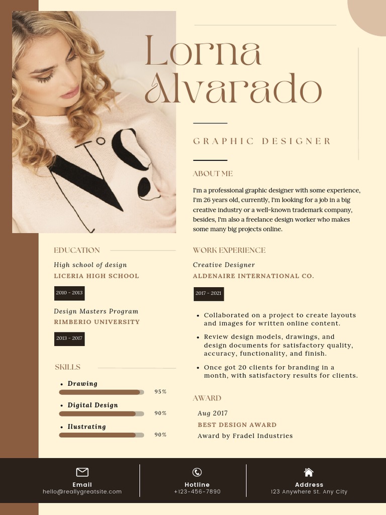 Lorna Alvarado: Graphic Designer CV | PDF
