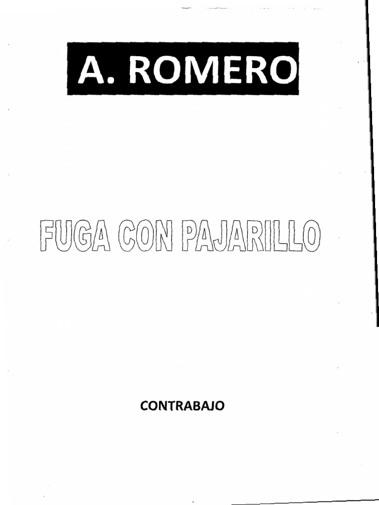 Bajo Fuga Pajarillo | PDF