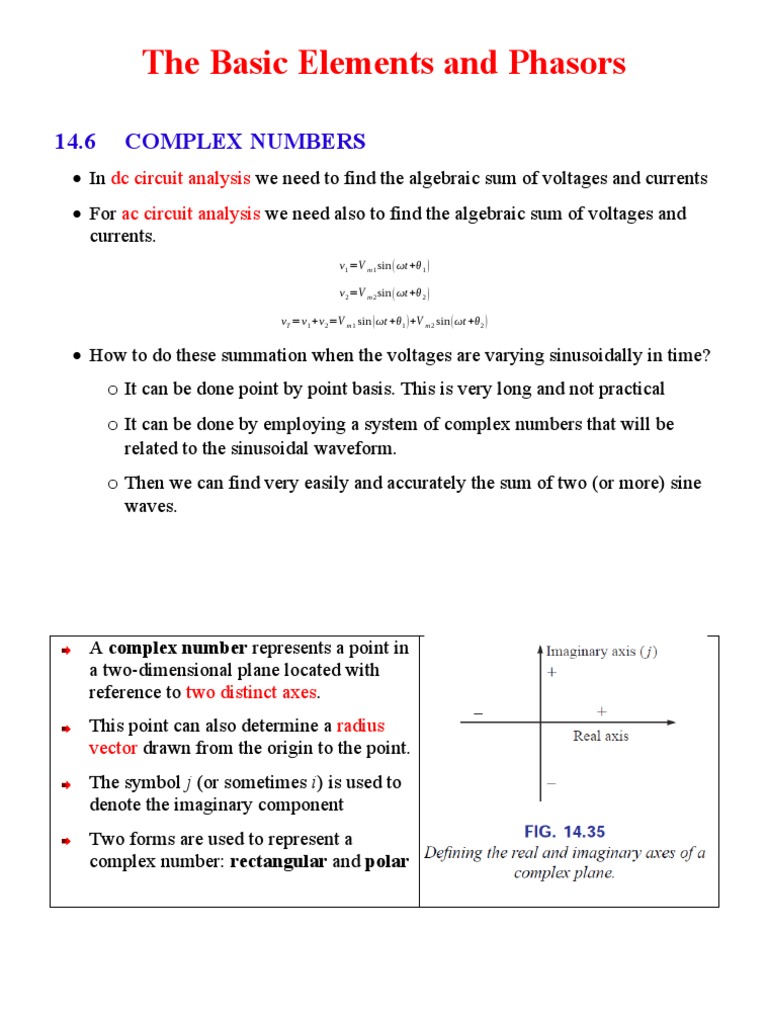 CH 14-2 - Complex Numbers | PDF | Complex Number | Mechanics