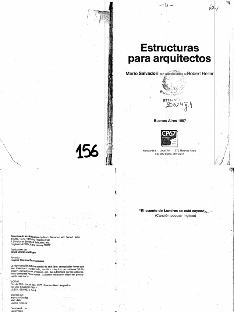 02 - Estructuras para Arquitectos - Mario Salvadori (1987) | PDF
