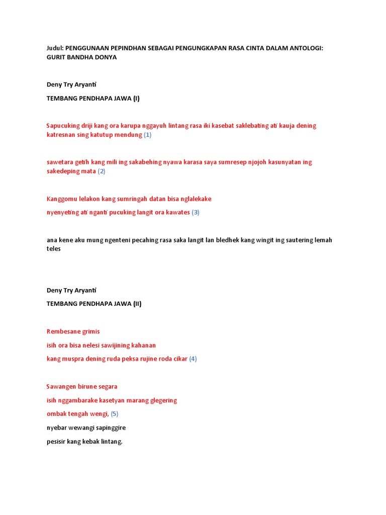 Stilistika Gurit Bandha Donya | PDF