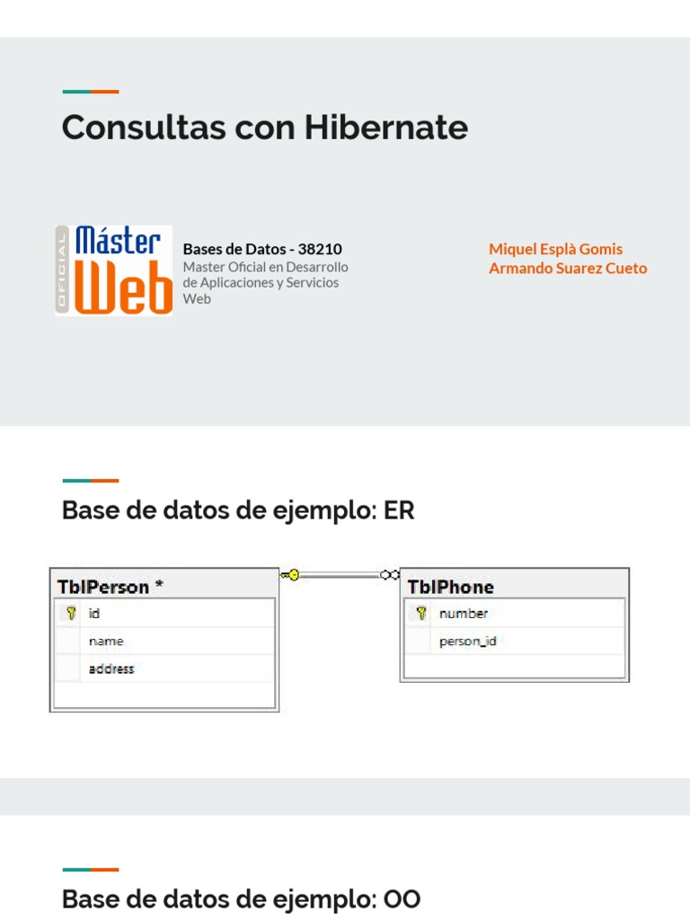 Consultas Con Hibernate | PDF | SQL | Herencia (Programación Orientada ...