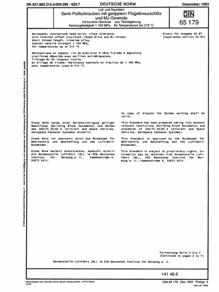 Din65179 1993-12d | PDF