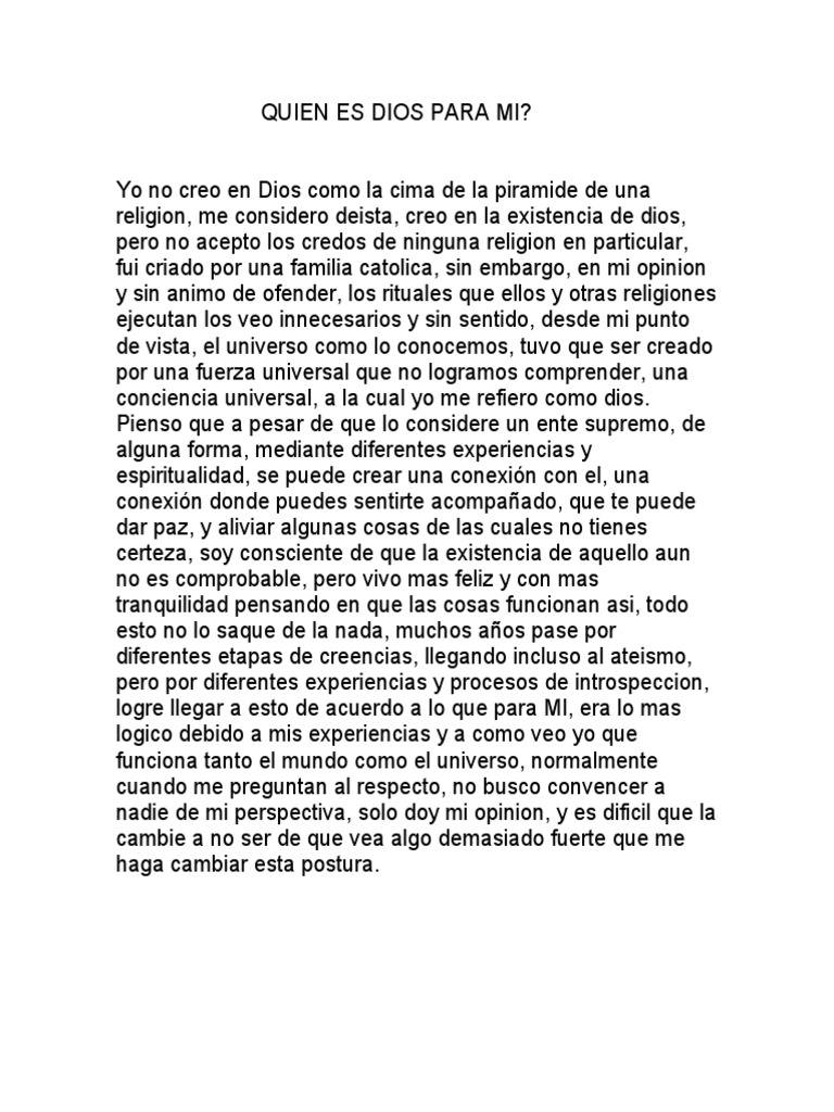 Reflexiones de un Deísta | PDF