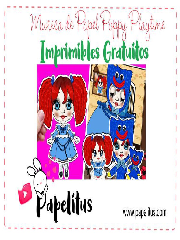 04pdf Libro de Munecas Poppy Playtime Papelitus - Com 1 | PDF