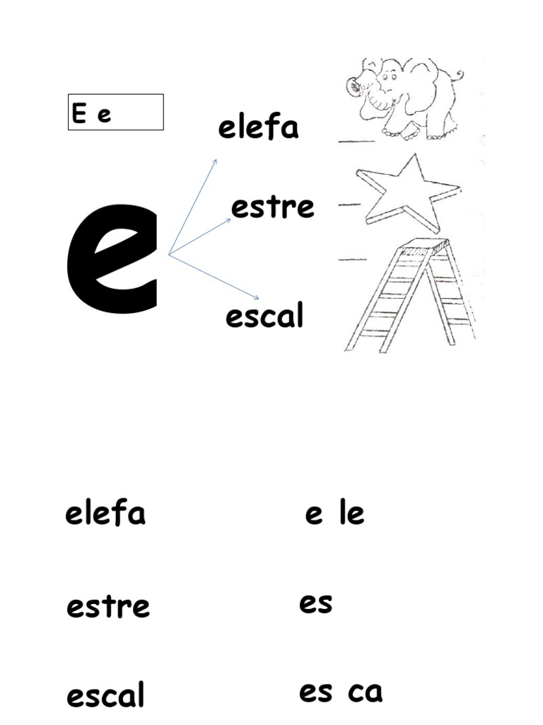 Letra e | PDF