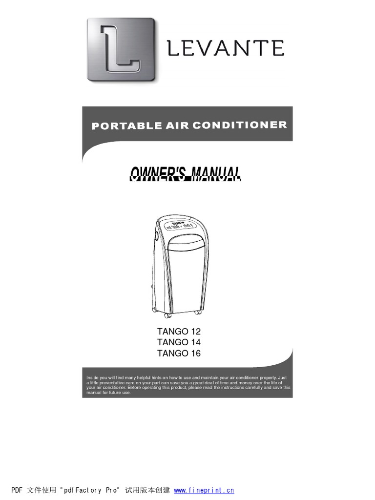 Tango Portable AC User Manual | PDF