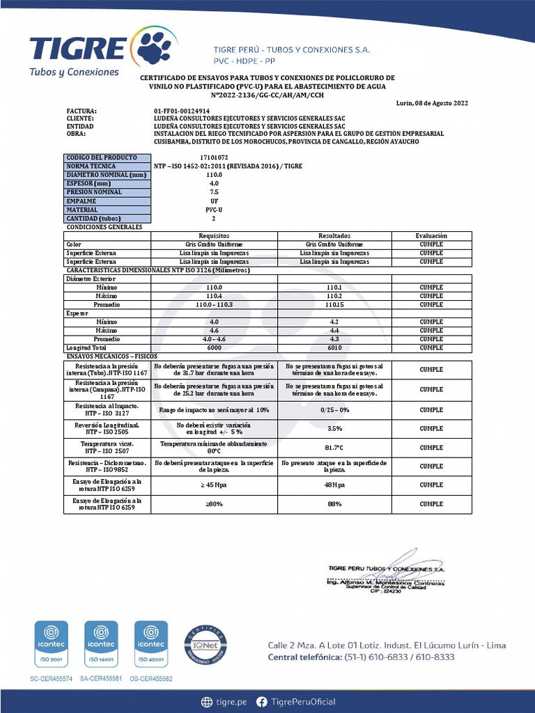 Protocolo 2136 2022 | PDF | Materiales