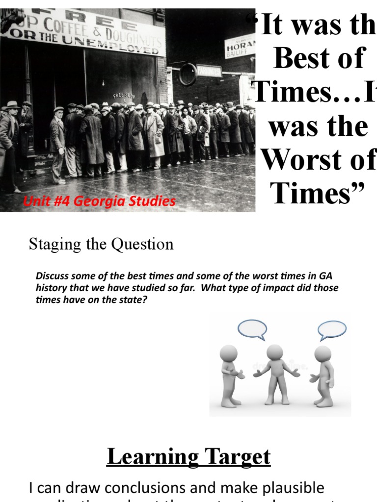 Georgia History: WWI to Great Depression | PDF | Politics