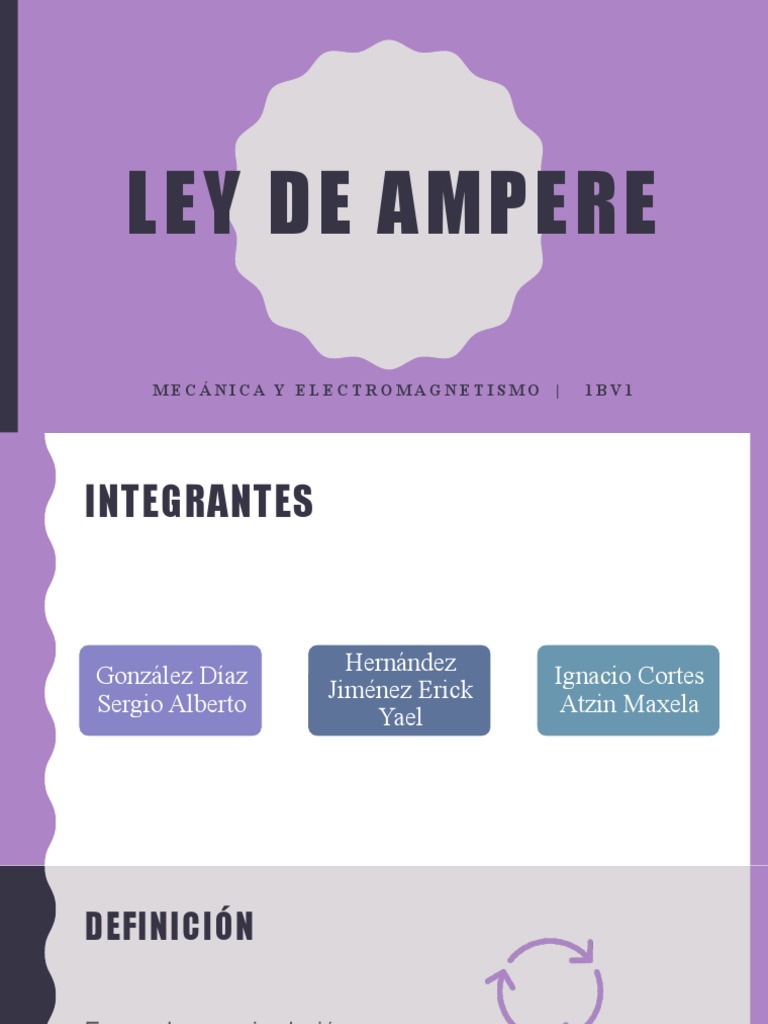 Ley de Ampere | PDF | Corriente eléctrica | Campo magnético