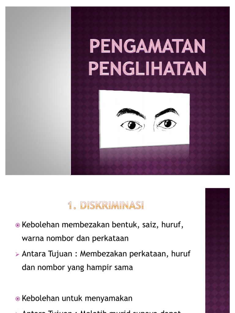 Pengamatan Penglihatan | PDF