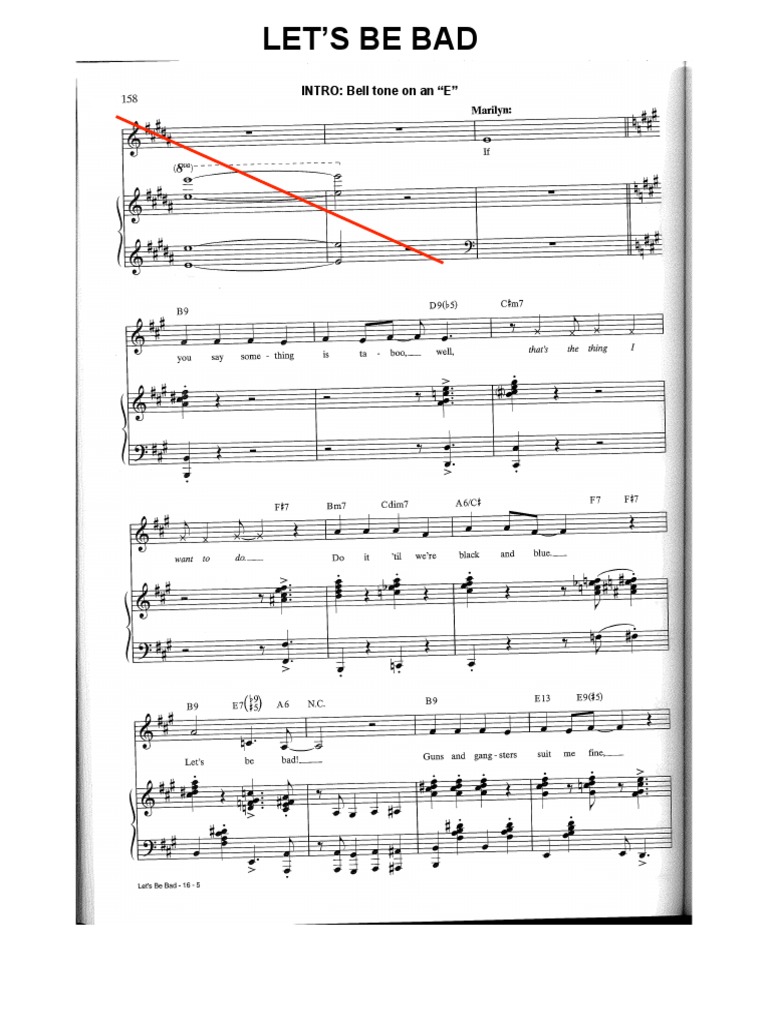 Lets Be Bad Sheet Music | PDF
