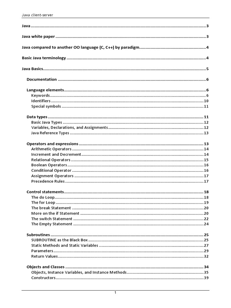 Java Client-Server Programming Guide | PDF | Class (Computer Programming) | Method (Computer ...