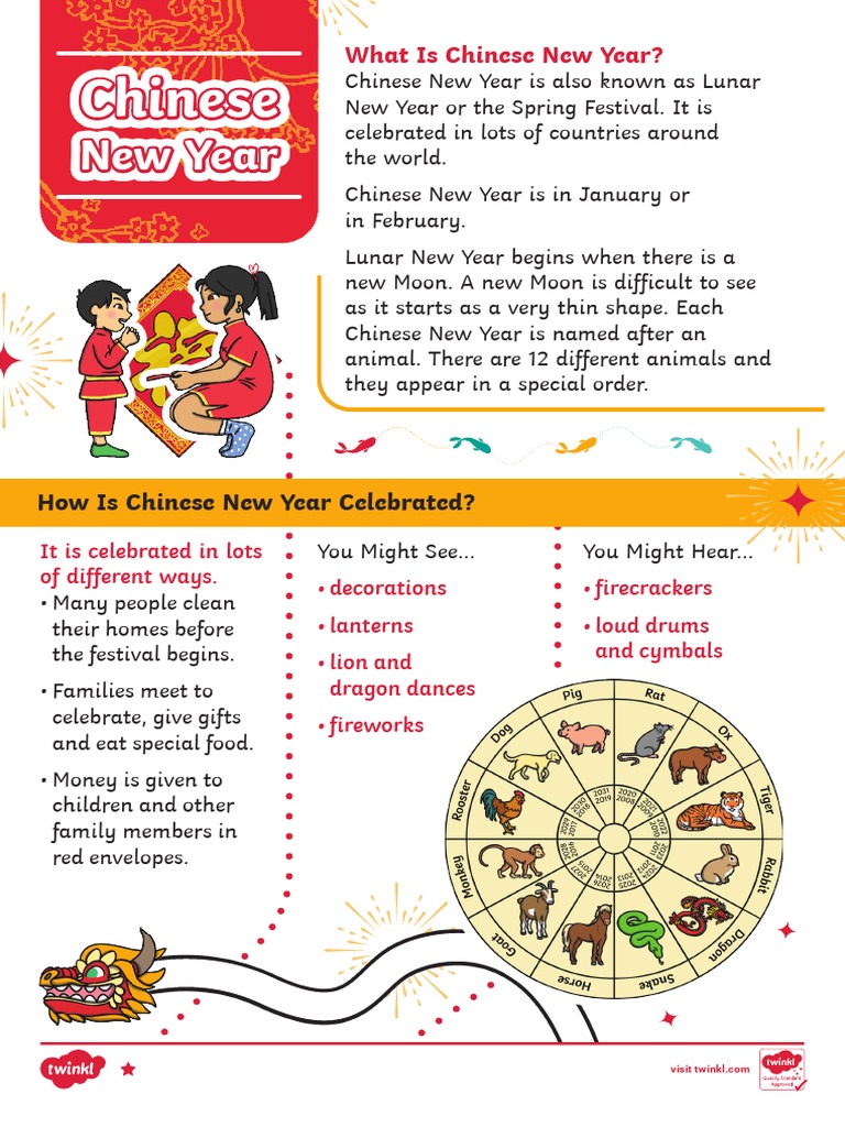 ks1 Chinese New Year Differentiated Reading Comprehension Activity ...