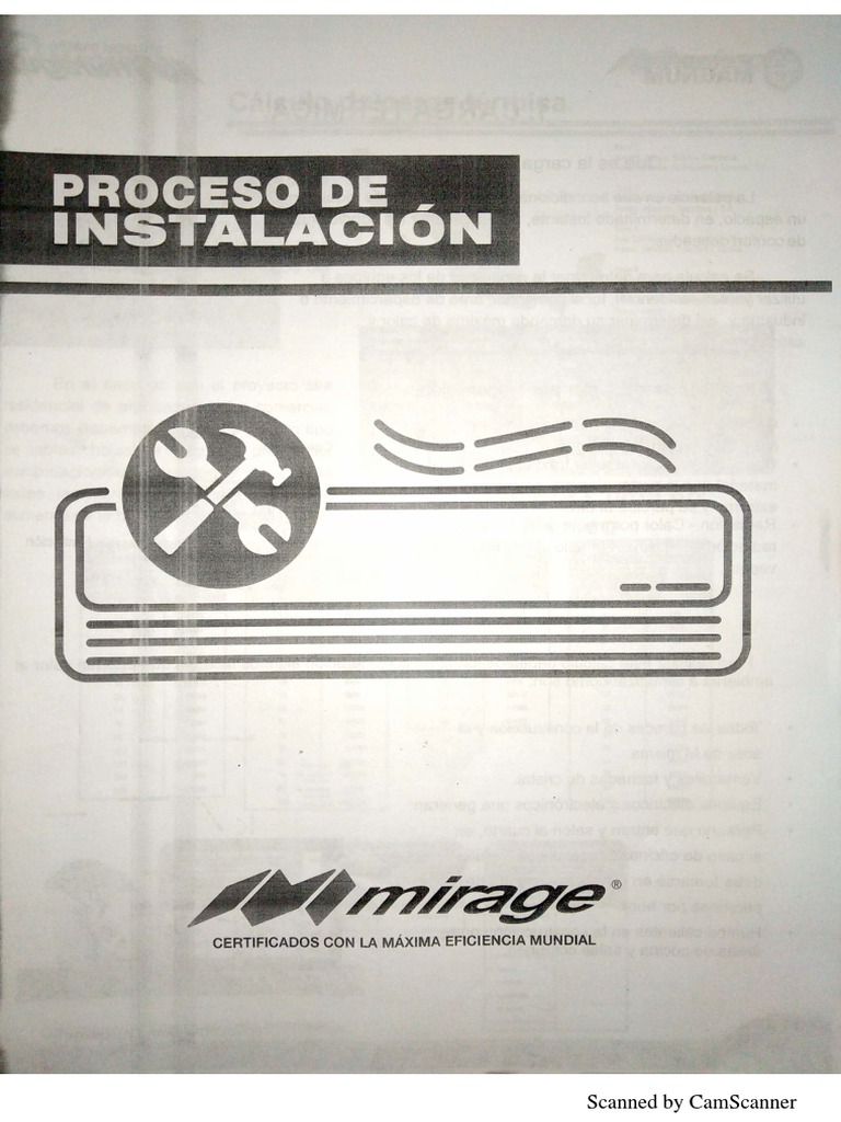 Proceso de Instalación Mirage - PDF Versión 1 | PDF