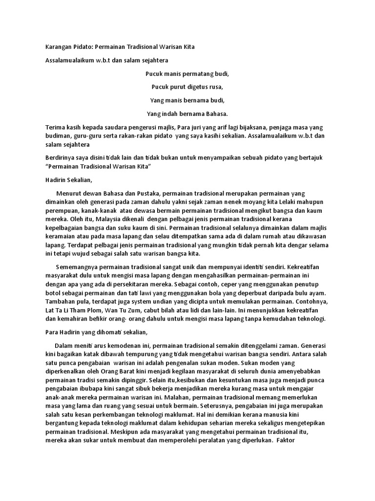 Karangan Pidato | PDF