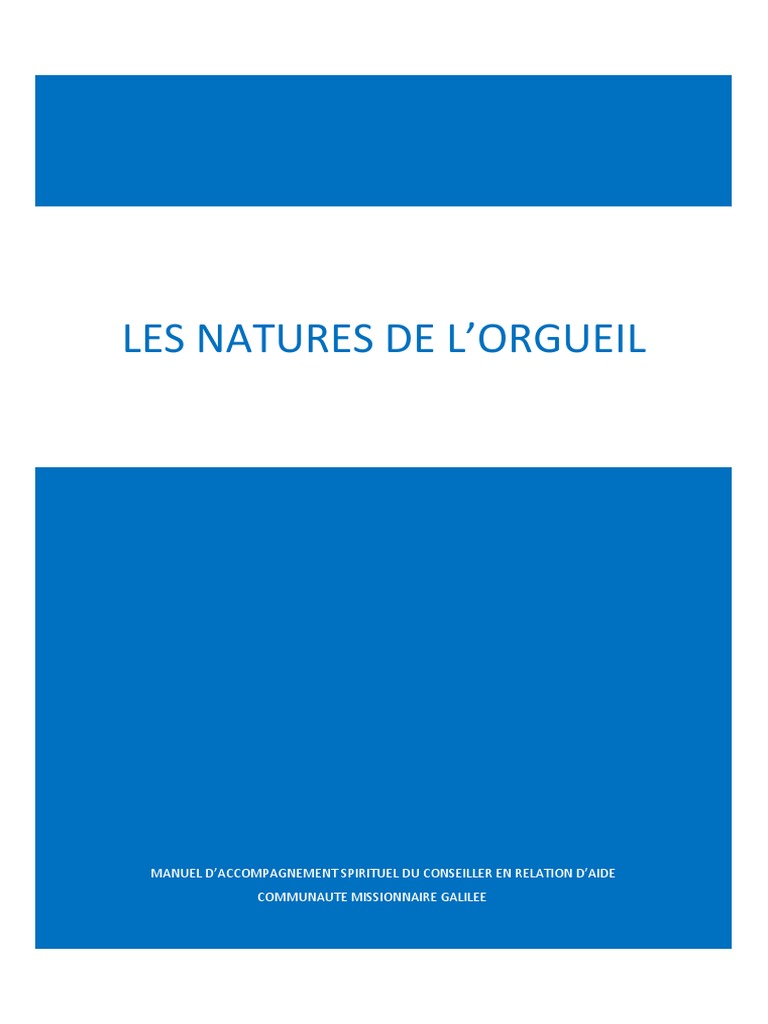 Les Natures de l'Orgueil selon la Bible | PDF | Dieu | Grâce ...
