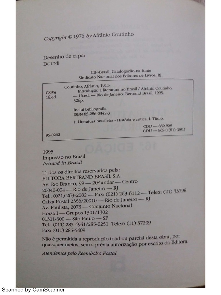 Romantismo Brasileiro - Afrânio Coutinho - Excerto | PDF