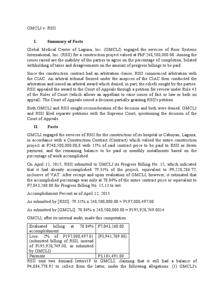 Clarifying the Scope of Judicial Review of Construction Arbitration Awards: The Supreme Court ...