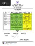 Sample of Multigrade Class Program | PDF | Learning