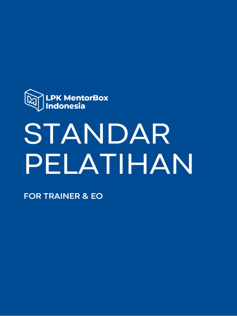 Standar Pelatihan Prakerja | PDF