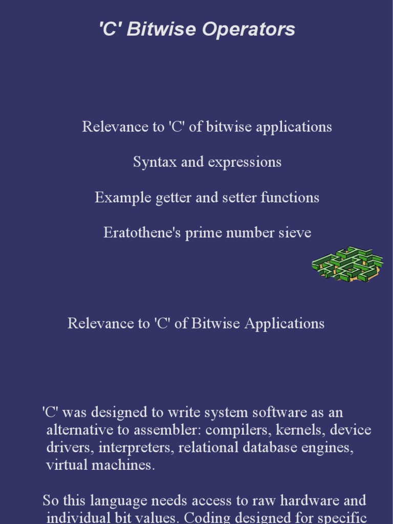 Bit Wise | PDF | C (Programming Language) | Integer (Computer Science)